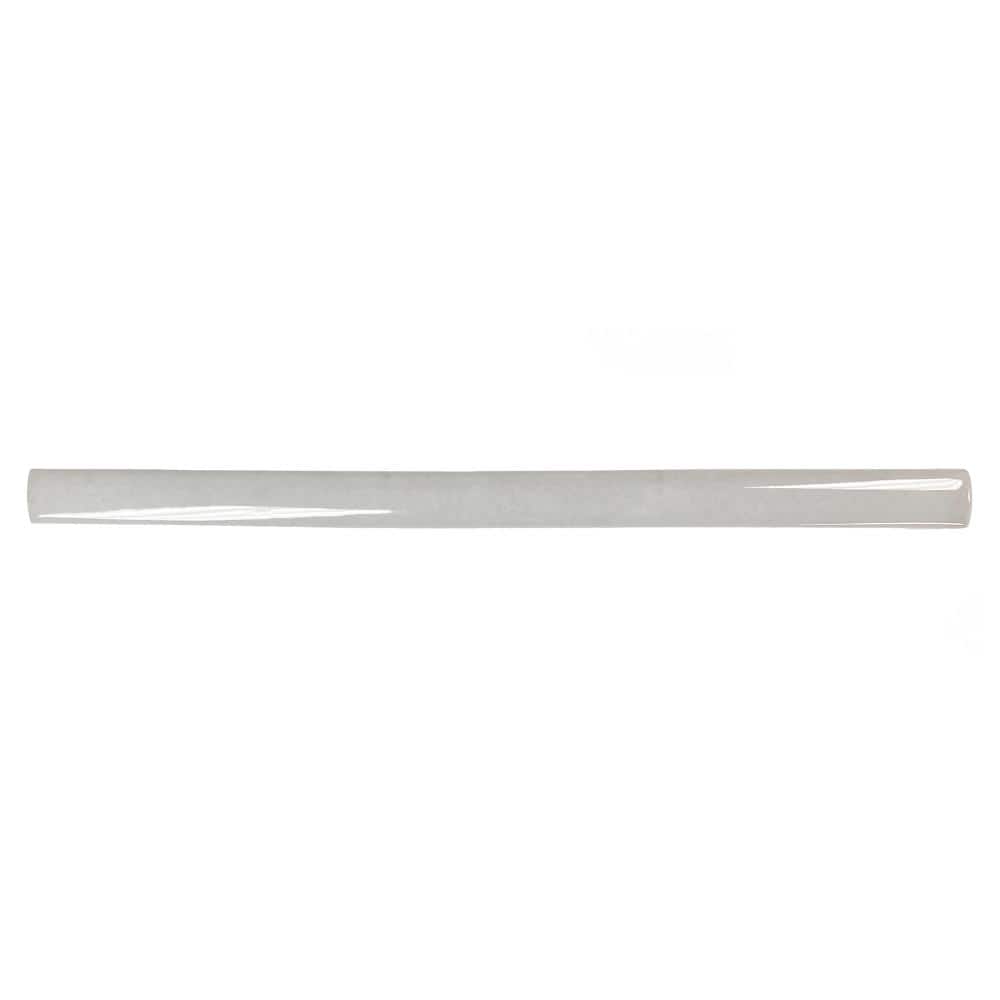 Merola Tile Coco Demi-Bullnose Glossy Amber Grey 1/2 in. x 7-7/8 in ...