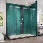 DreamLine Enigma-XO 68 -3/8 to 72 -3/8 in. W x 76 in. H Fully Frameless Sliding Shower Enclosure ...