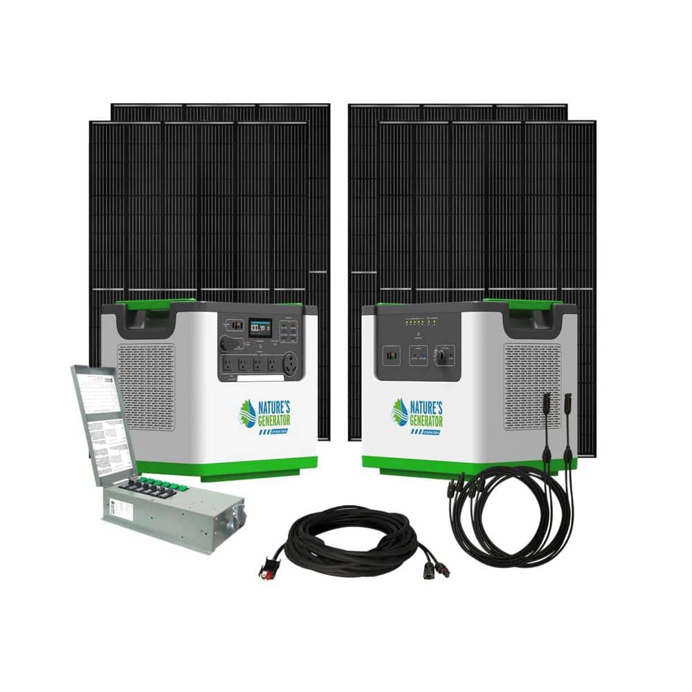 NATURE'S GENERATOR Lithium 3600W Cont/7200W Peak Push Button Start ...