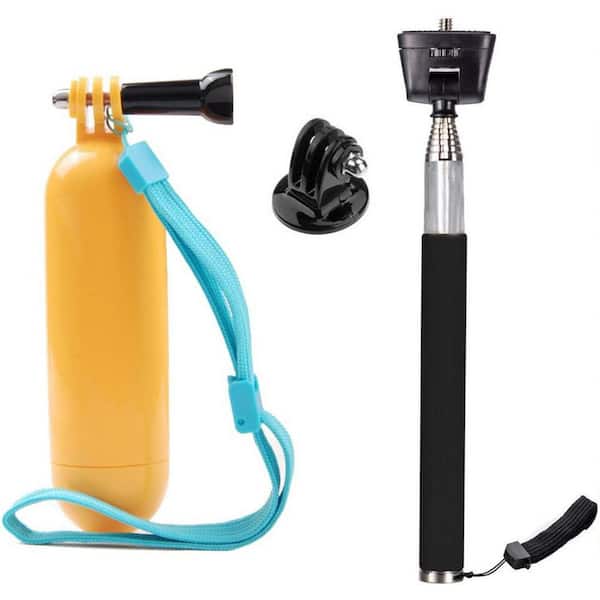 OBJLGEV Universal Floating Grip Plus Selfie Stick for Action Cams ...