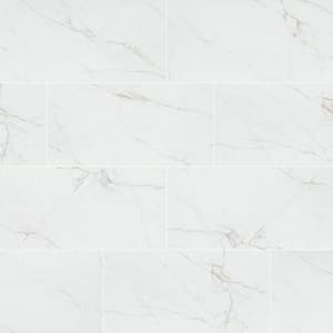 MSI Lumino Wavy White 12 in. x 24 in. Glossy Ceramic Wall Tile 16 sq ...