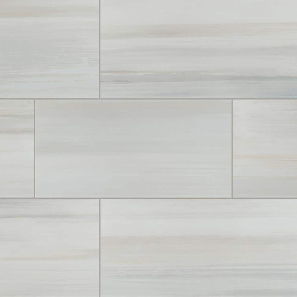 MSI Fresco Blanco 12 in. x 24 in. Matte Porcelain Limestone Look Floor ...