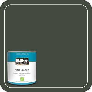 BEHR MARQUEE 1 qt. #BXC-12 Deep Forest Matte Interior Paint & Primer ...