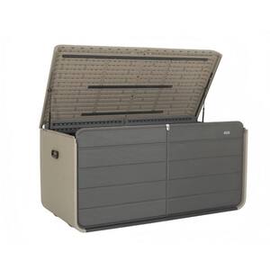 260 Gal. Metal Outdoor Deck Box Waterproof with Lockable Storage ...