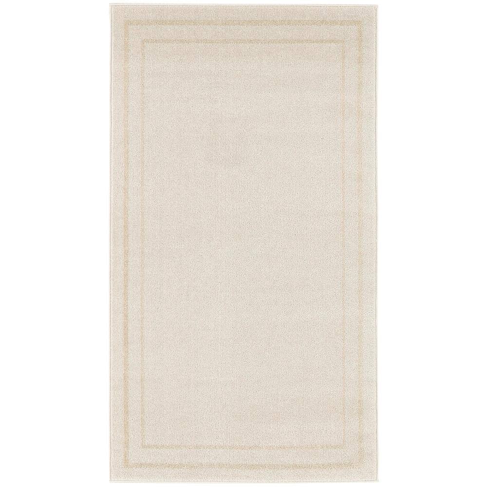 Nourison Essentials Ivory Gold 2 ft. x 4 ft. Solid Contemporary Area ...