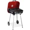 Outsunny 19 in. Steel Portable Outdoor Wheeled Charcoal Barbecue Grill ...