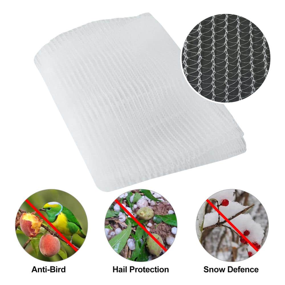 Agfabric Hail Netting 16 ft. x 100 ft., Bird Netting Protect Fruits and ...
