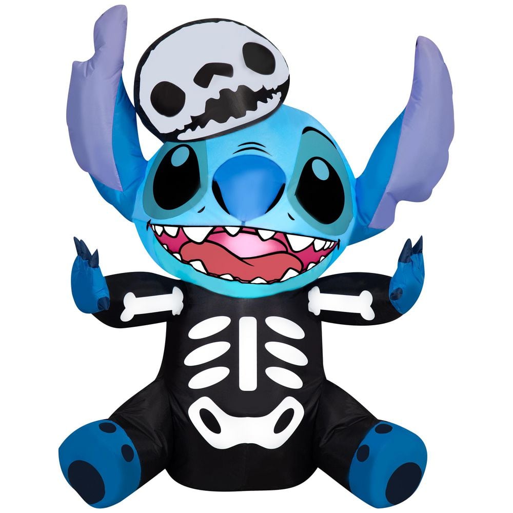 Disney 3 ft Airblown-Stitch as Skeleton Halloween Inflatable G-552722 ...