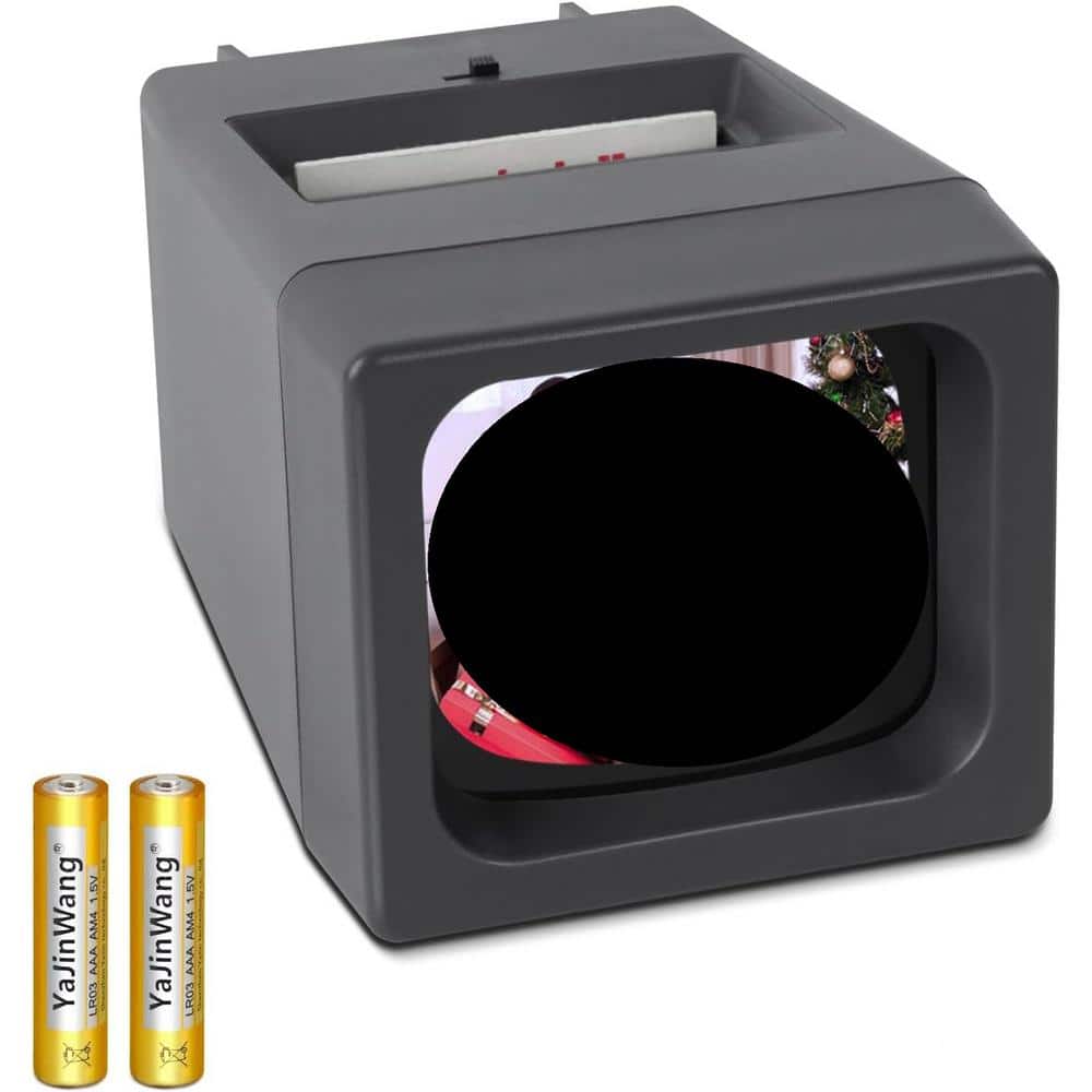 Vrbgify 2 in. Film and Slide Viewer, 2X LED Illuminated Viewing Screen ...