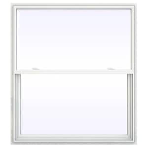 JELD-WEN 48 in. x 54 in. V-4500 Series White Single-Hung Vinyl Window ...