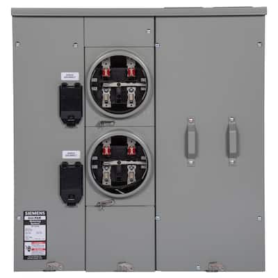 Siemens Uni-PAK 2-Gang 200 Amp Ringless Style Multi-Family Metering ...