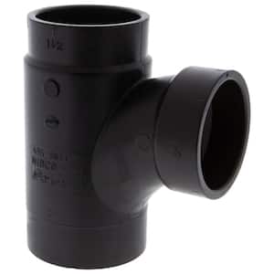 NIBCO 2 in. x 1-1/2 in. x 1-1/2 in. x 1-1/2 in. ABS DWV All Hub Double ...
