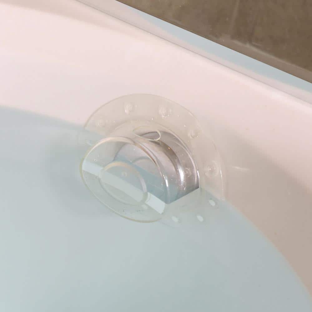 DANCO Circular 1.13 in. H x 6.25 in. D Clear Rubber Decorative Drain ...