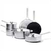 OXO Tri-Ply 10-Piece Stainless (Non-Stick) Mira Series Cookware Set ...