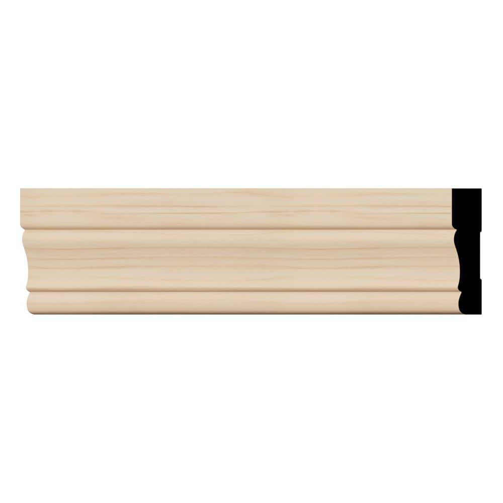 Ekena Millwork WM443 0.63 in. D x 3.25 in. W x 96 in. L Wood (Alder ...