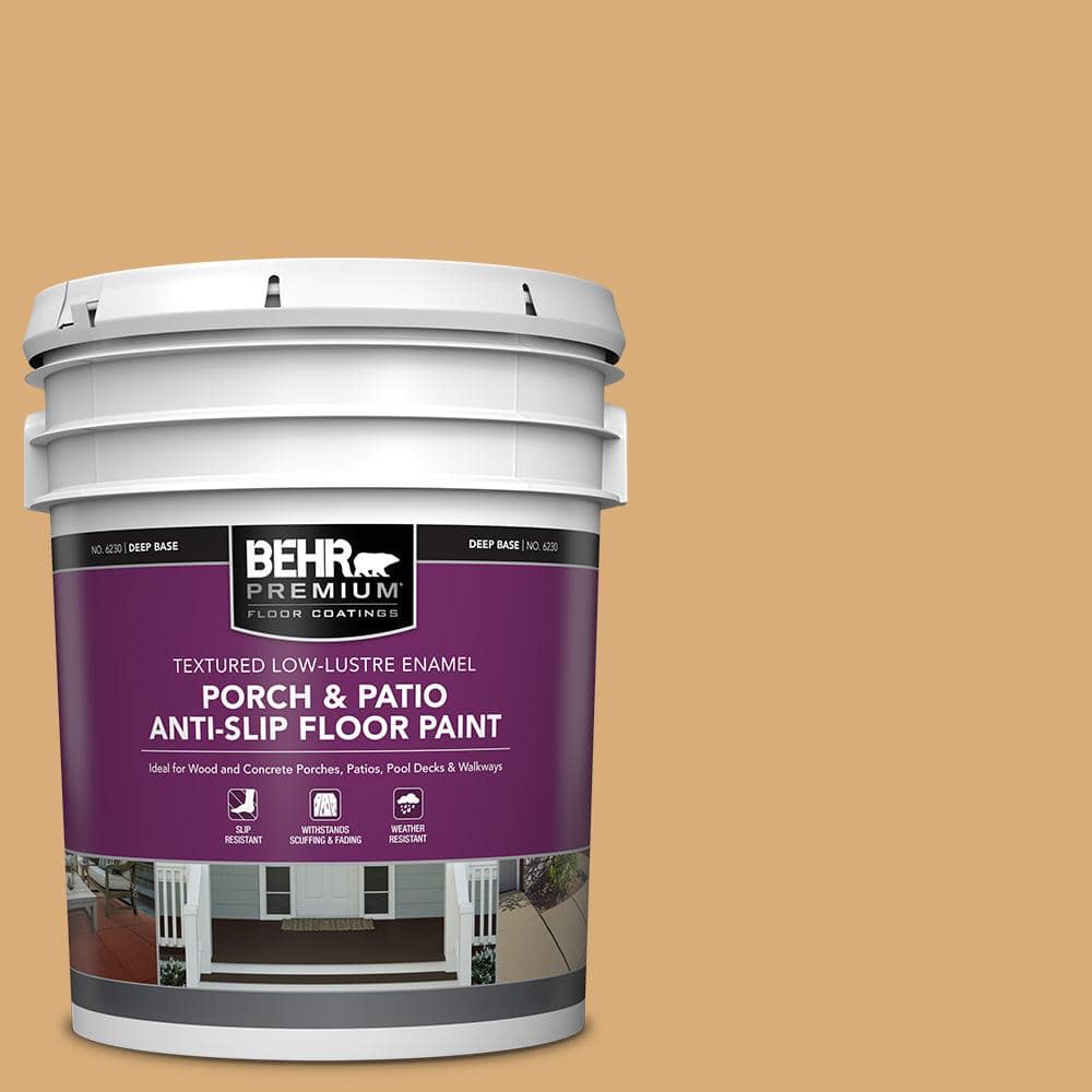 BEHR PREMIUM 5 gal. #PPU6-05 Cork Textured Low-Lustre Enamel Interior ...