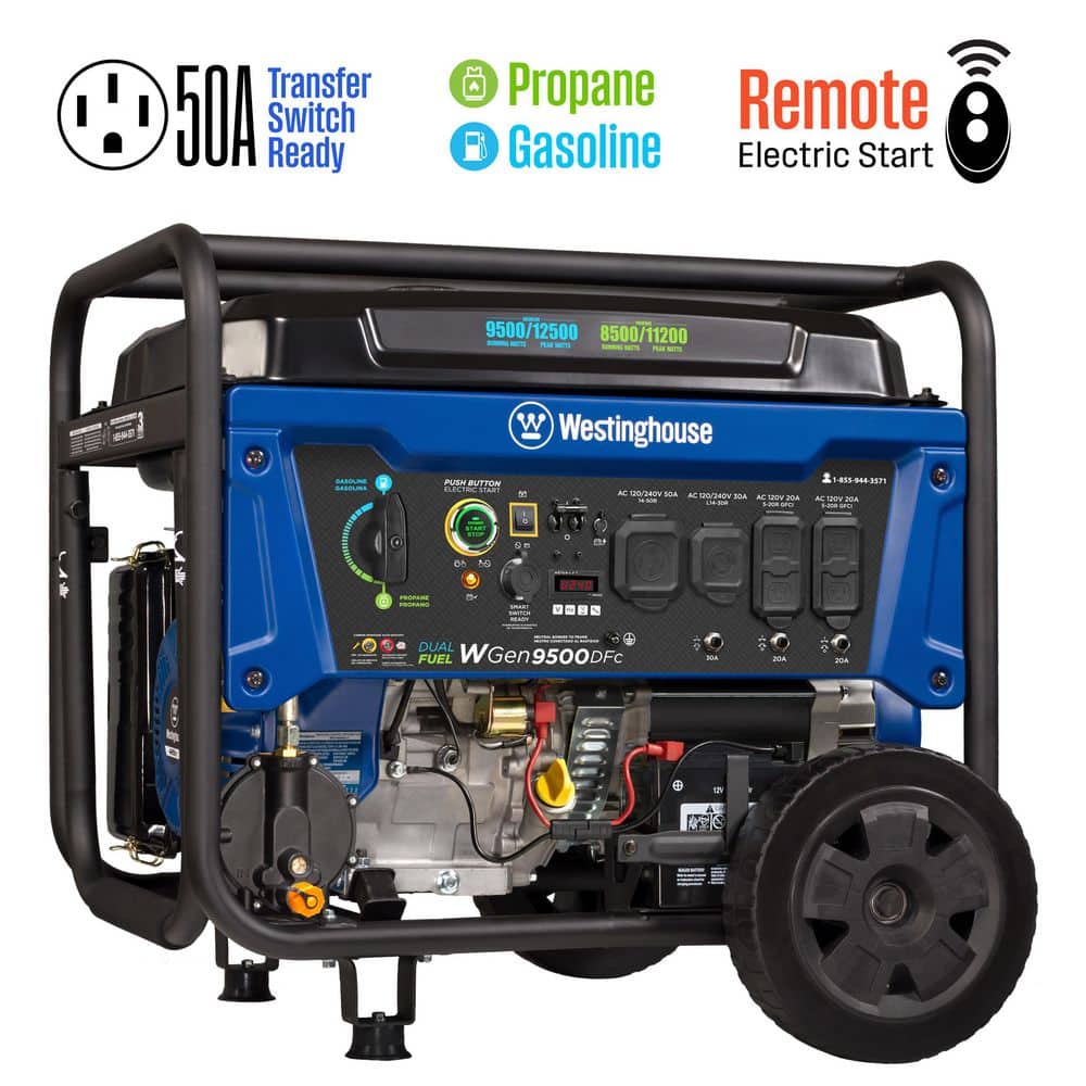 Reviews for Westinghouse 12,500/9,500-Watt Dual Fuel Gas and Propane ...