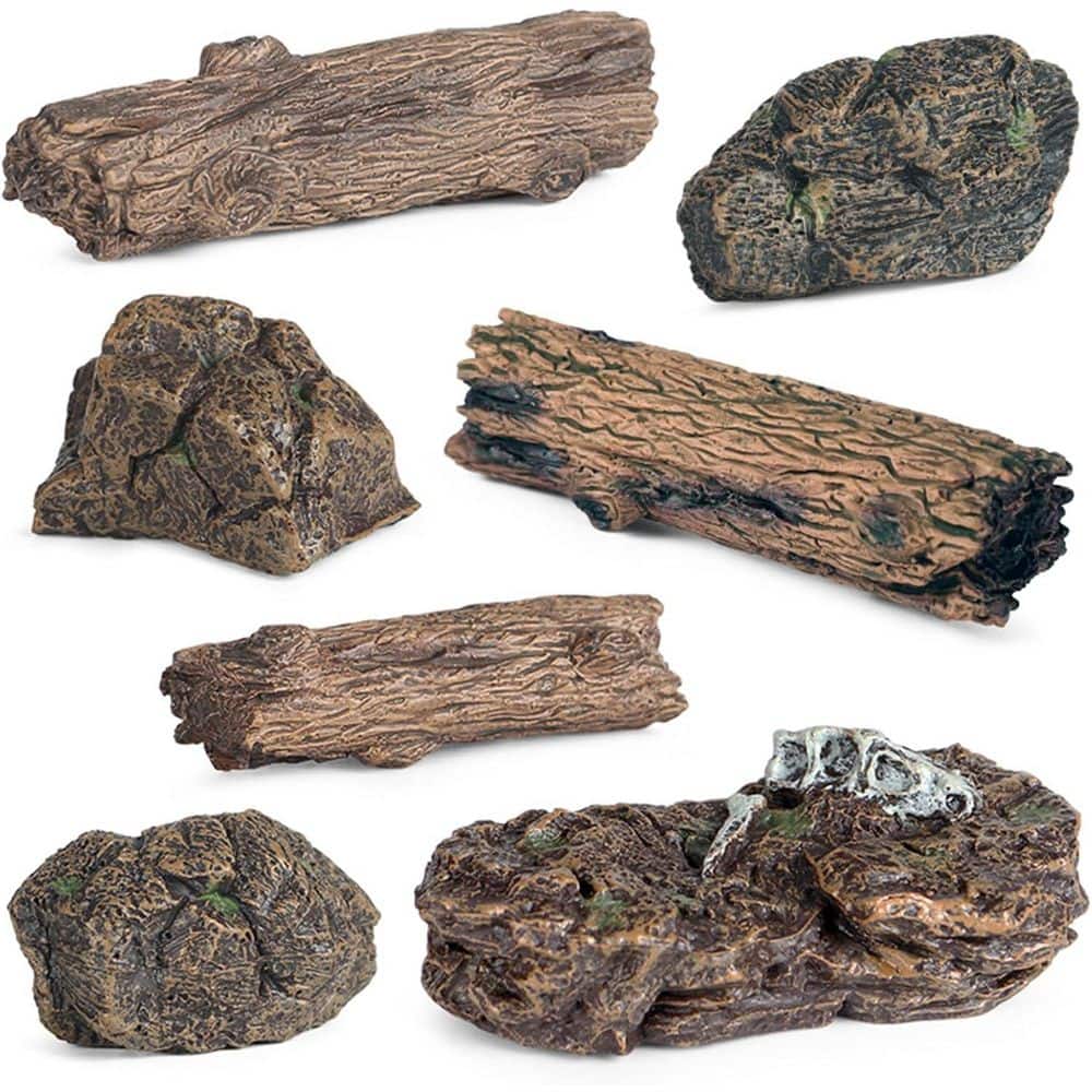 OGETFUUR 7 Pcs Diorama Supplies Fake Rock, Artificial Garden Figurines ...