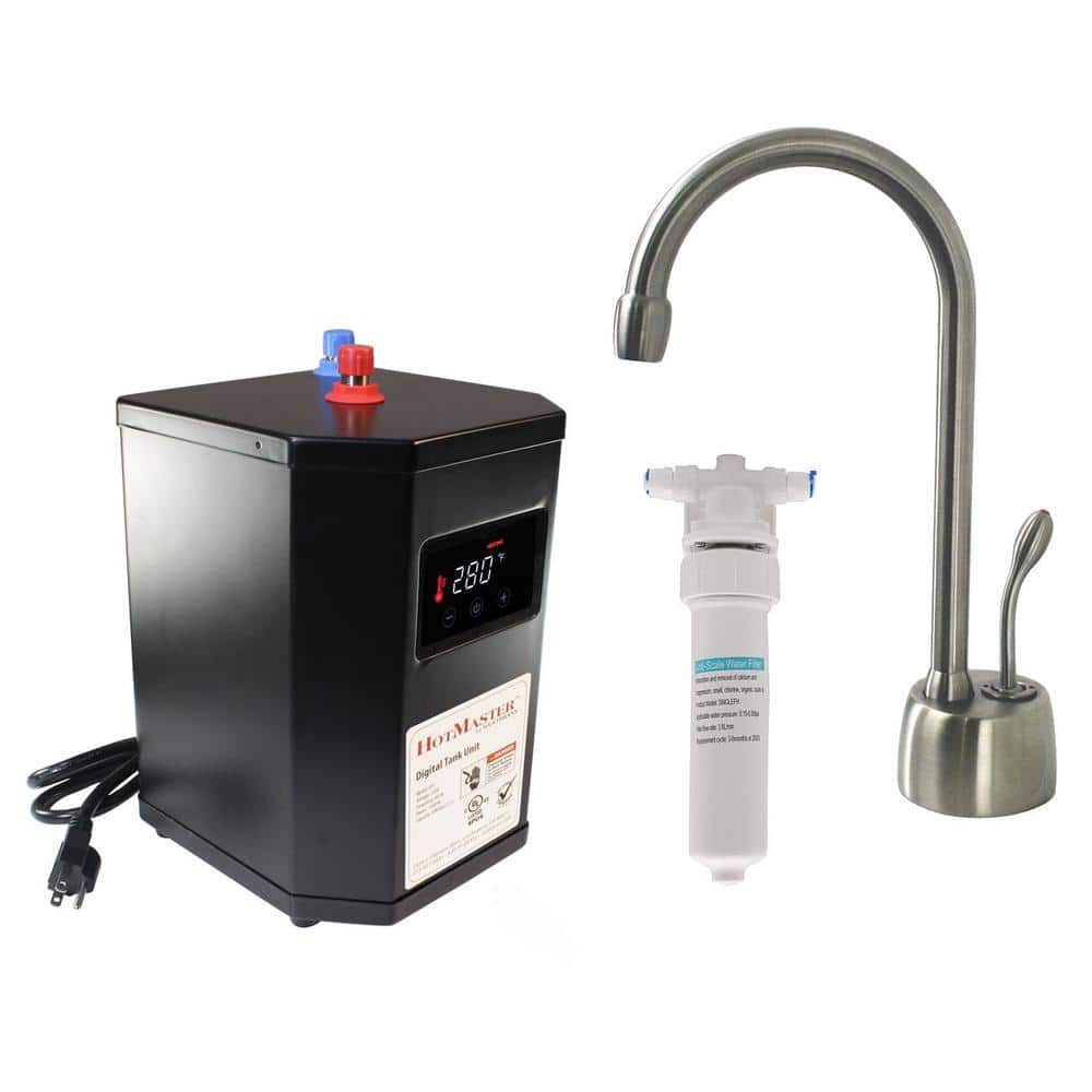 Westbrass 9 in. 1-Handle Hot Water Dispenser Faucet with HotMaster ...