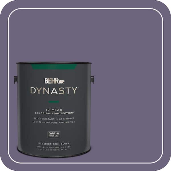 BEHR DYNASTY 1 gal. #650F-6 Victorian Iris Semi-Gloss Exterior Stain ...