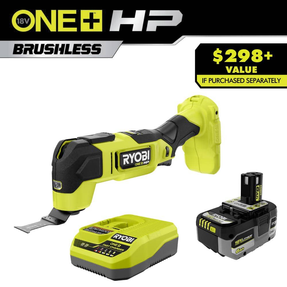 RYOBI ONE+ HP 18V 6.0 Ah Lithium-Ion HIGH PERFORMANCE Battery and ...