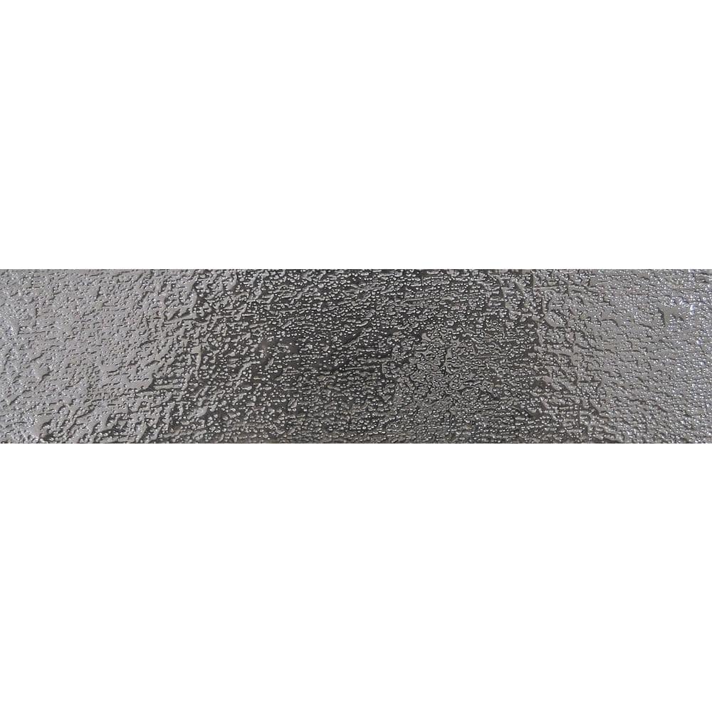 Apollo Tile Black 2 in. x 8 in. Metallic Glass Mosaic Tile Sample (0.11 ...