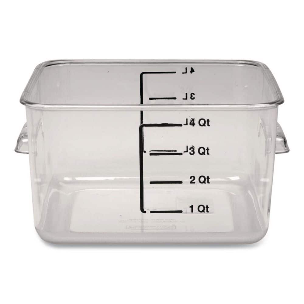 Rubbermaid Commercial Products 1 Gal. SpaceSaver Square Container ...