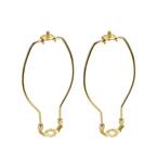 Aspen Creative Corporation 7 in. Polished Brass Detachable Lamp Harp ...