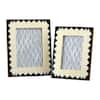 Storied Home 4 x 6 and 5 x 7 Bold Black and Cream Picture Frame (Set of ...