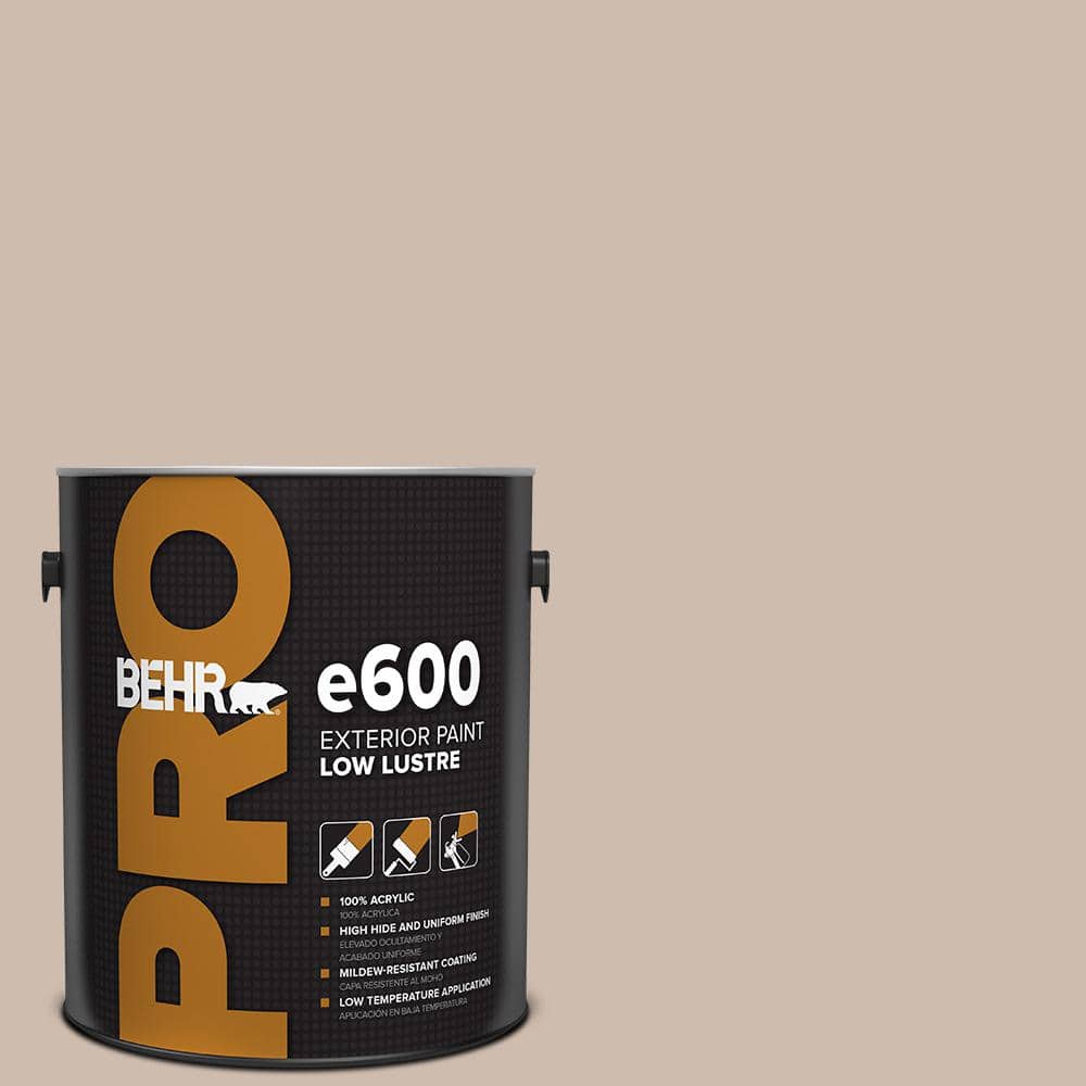 BEHR PRO 1 gal. #N190-3 Windrift Beige Low Luster Exterior Paint ...