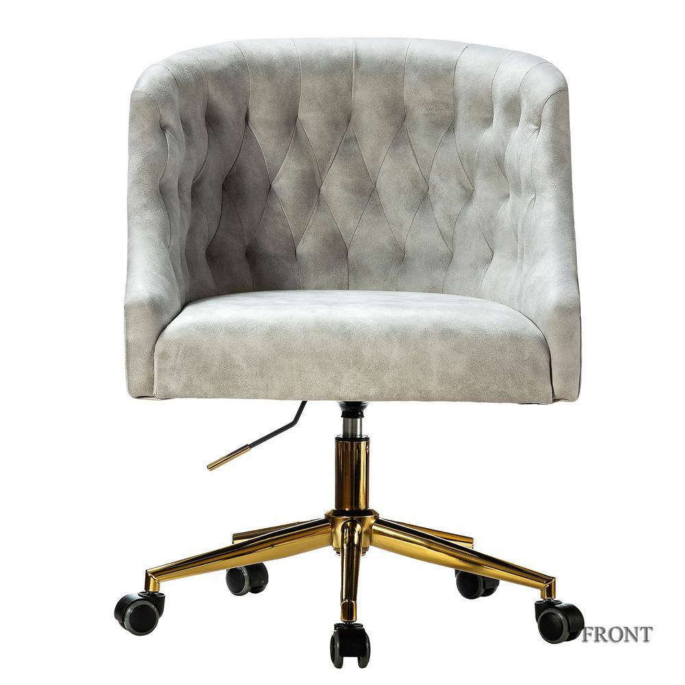 JAYDEN CREATION ET SILVER SWIVEL TASK CHAIR CHDS0026-SILVER - The Home ...