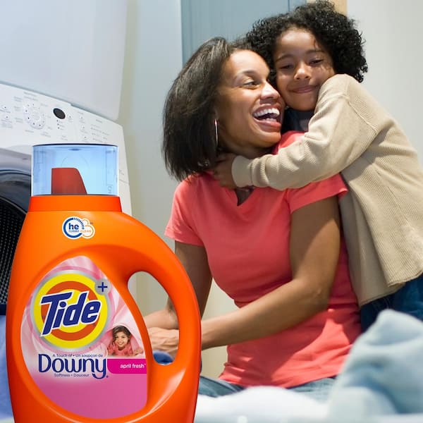 Tide 132 fl.oz. HE Downy April Fresh Scent Liquid Laundry Detergent 94 Loads 003077212219 The Home Depot