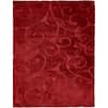 Unique Loom Floral Shag Carved Red 9' 0 x 12' 0 Area Rug 3133088 - The ...