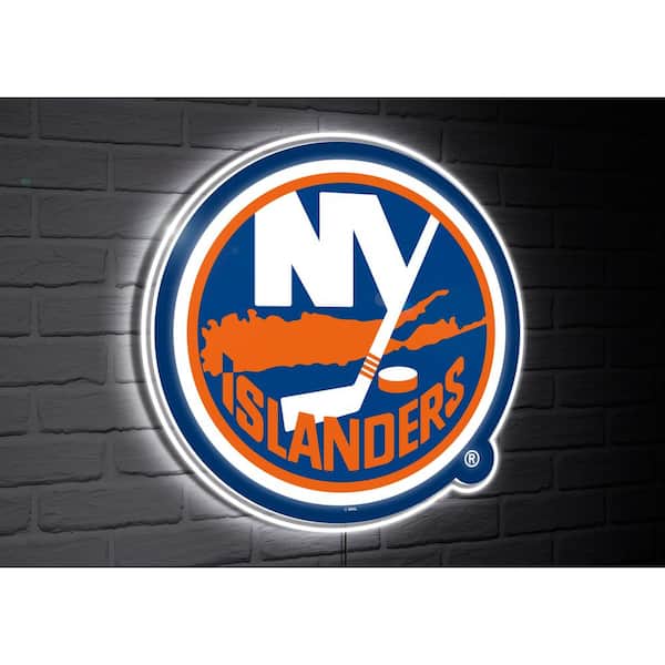 Evergreen New York Islanders Team Logo Shaped Plug in LED Lighted Sign ...