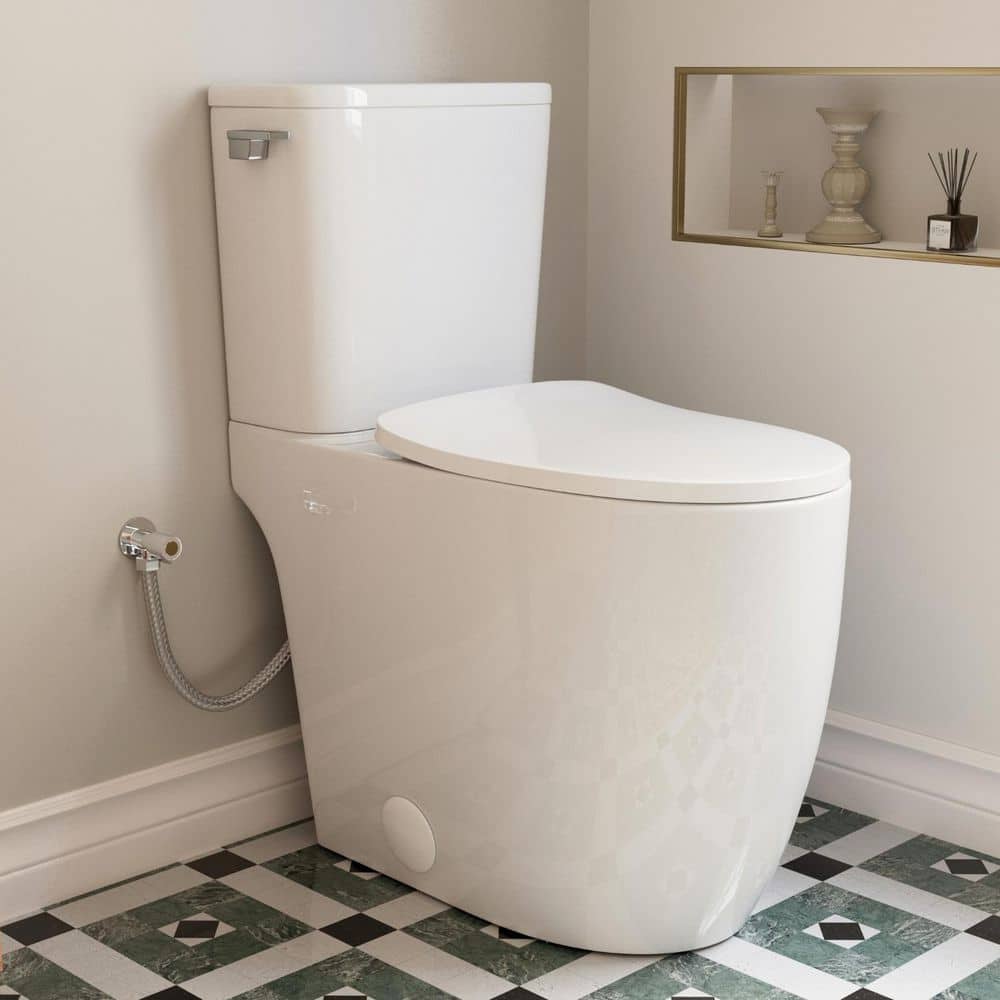 Los Flexi Tall Toilets for Seniors 21 in. Swirl Flush, 1.28 GPF, Modern ...