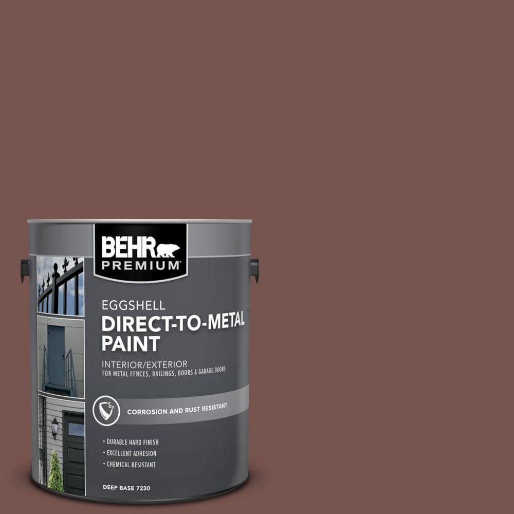 BEHR PREMIUM 1 gal. #PPU2-20 Oxblood Eggshell Direct to Metal Interior ...