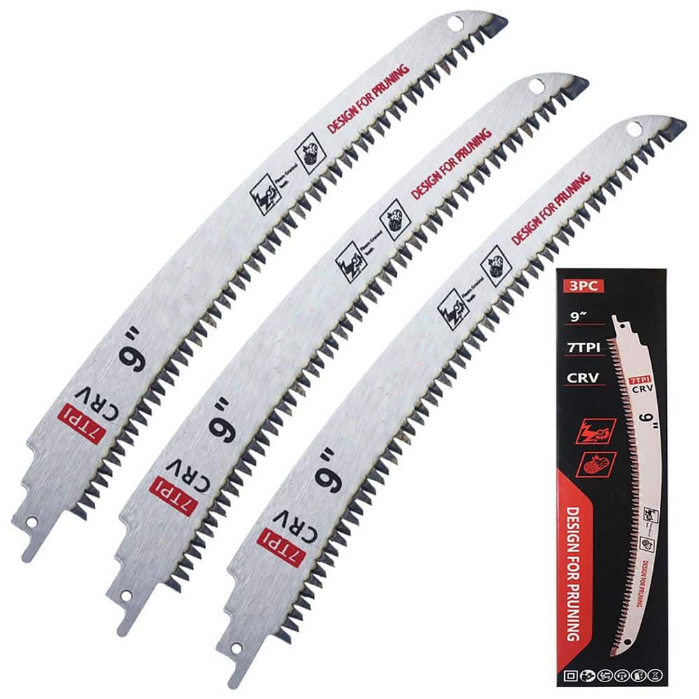 9 Arc Edge Reciprocating Saw Blade 7TPI Japanese Teeth with Curved Edge ...
