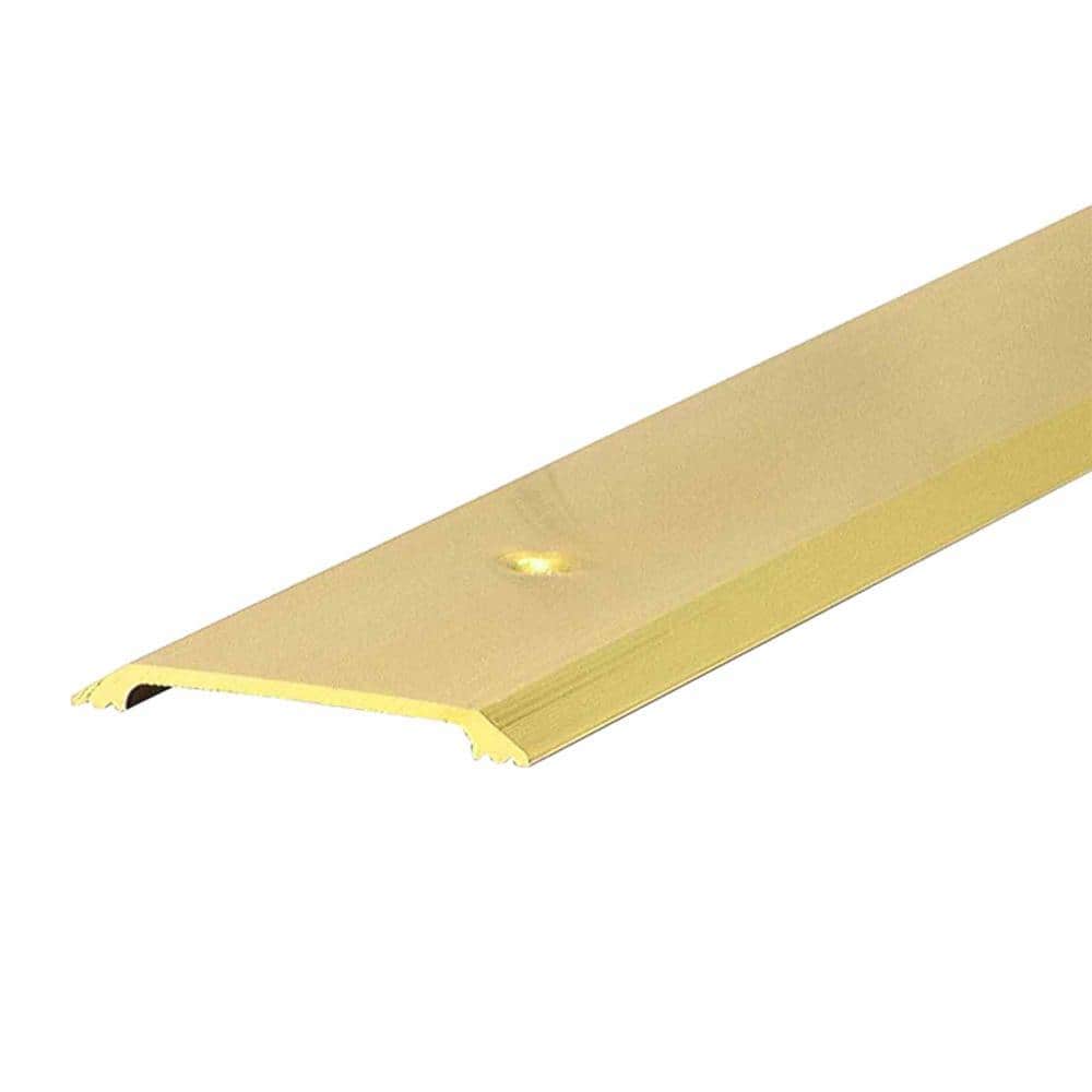 M-D Building Products 2-1/2 in. x 1/4 in. x 36 in. Gold Aluminum Flat ...
