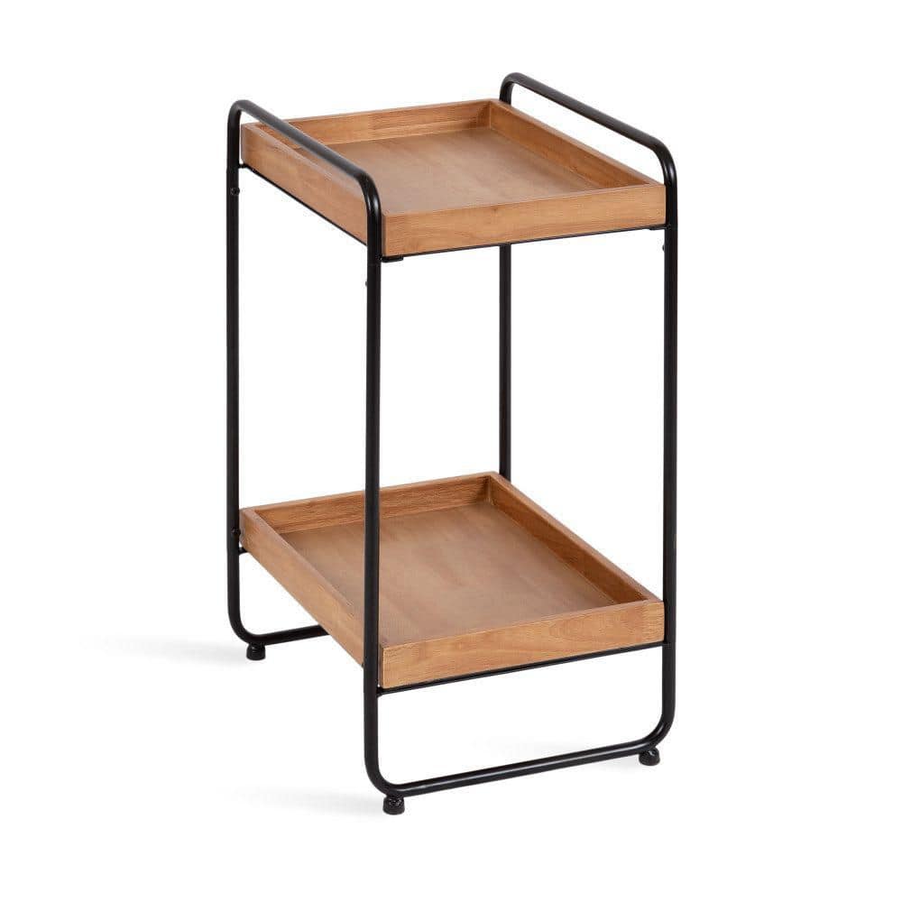 Kate and Laurel Nicco 16 in. Brown Rectangle MDF End Table 225696 - The ...