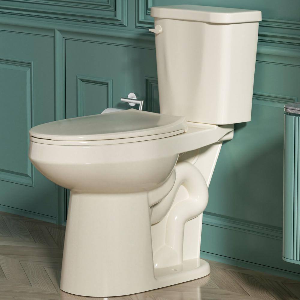 Kuomih 20 in. ADA Height Toilet 2-Piece 1.28 GPF Single Flush Elongated ...