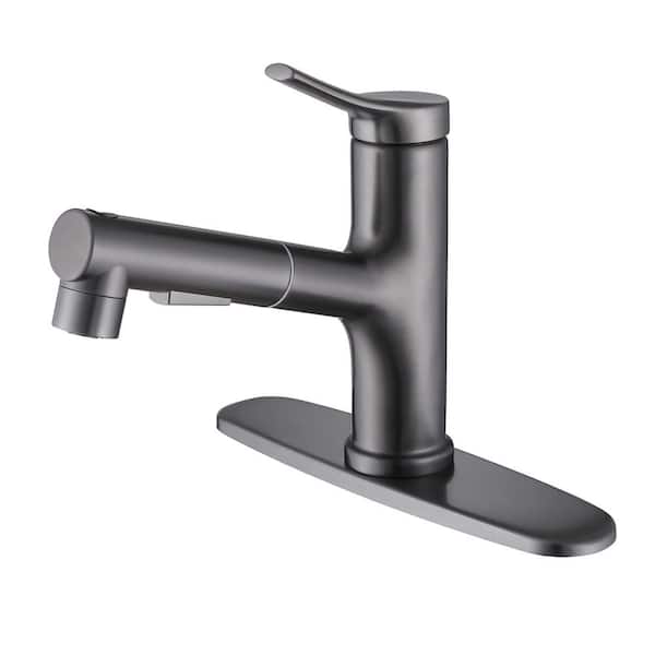 AIMADI Single Handle Single Hole Pull Out Bathroom Faucet with ...