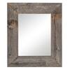 TRINITY 17 in. W x 20 in. H Barnwood Mirror Natural 11x14MIR-NAT - The ...