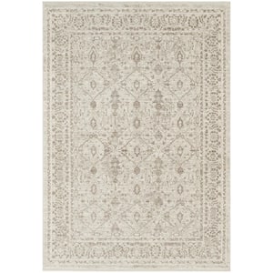 Nourison Outlines Charcoal Ivory 4 ft. x 6 ft. All-over design ...