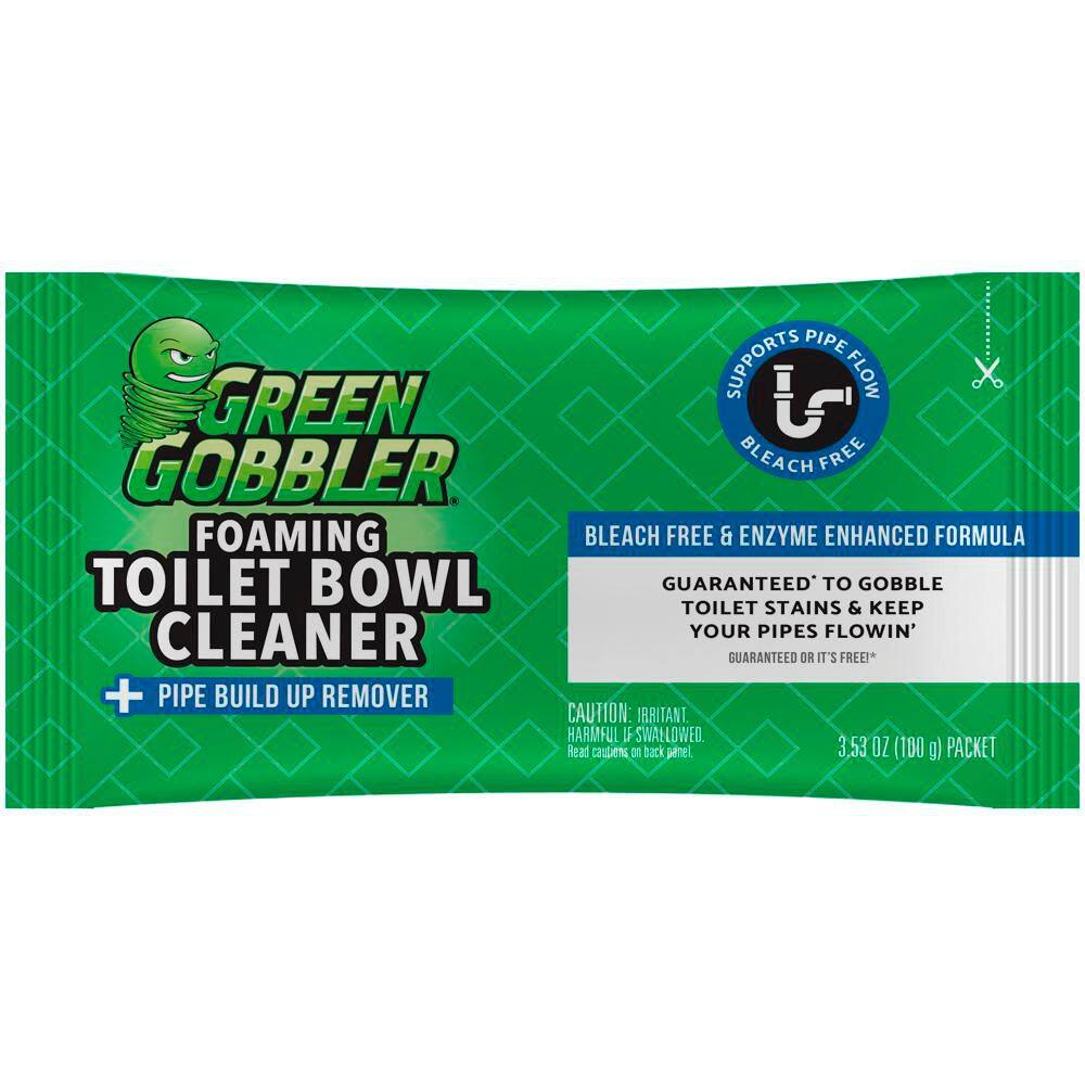 Green Gobbler 3.53 oz. Foaming Action Toilet Bowl Cleaner Powder Plus ...
