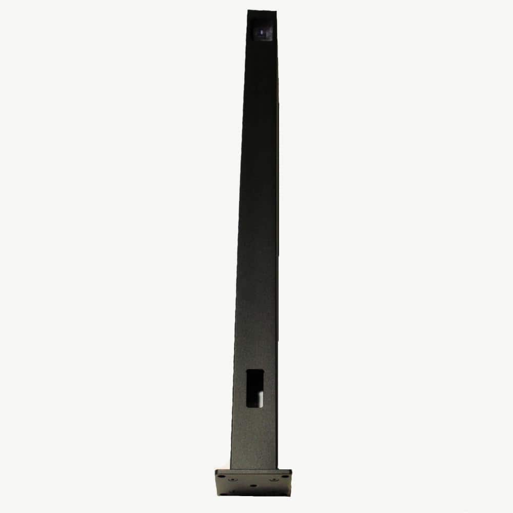 Vista 36 in. H x 2.5 in. W Black Aluminum Top Stair Post for Stair ...