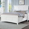 Furniture of America Ranchero White Wood Frame Full Platform Bed with 4 ...