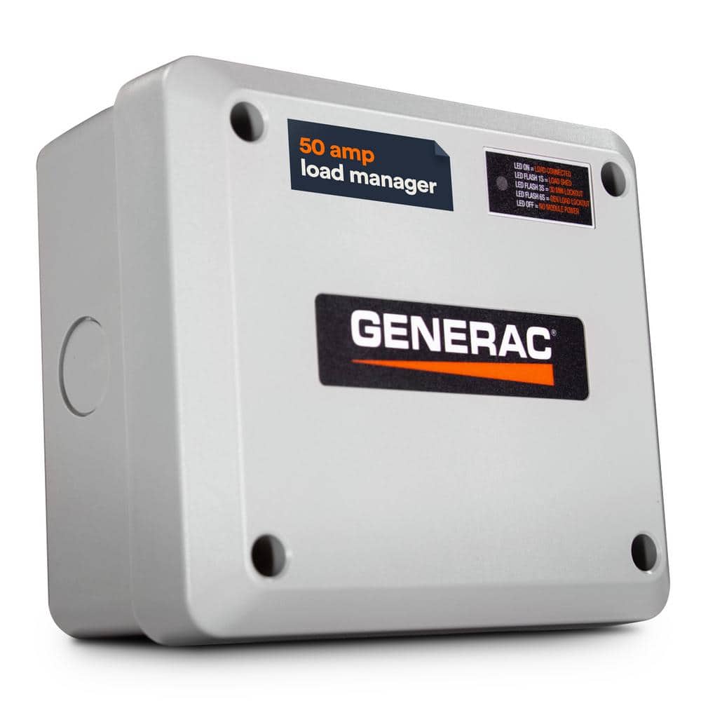 Generac 50 Amp Load Manager for Air-Cooled Whole House Generator 7000 ...