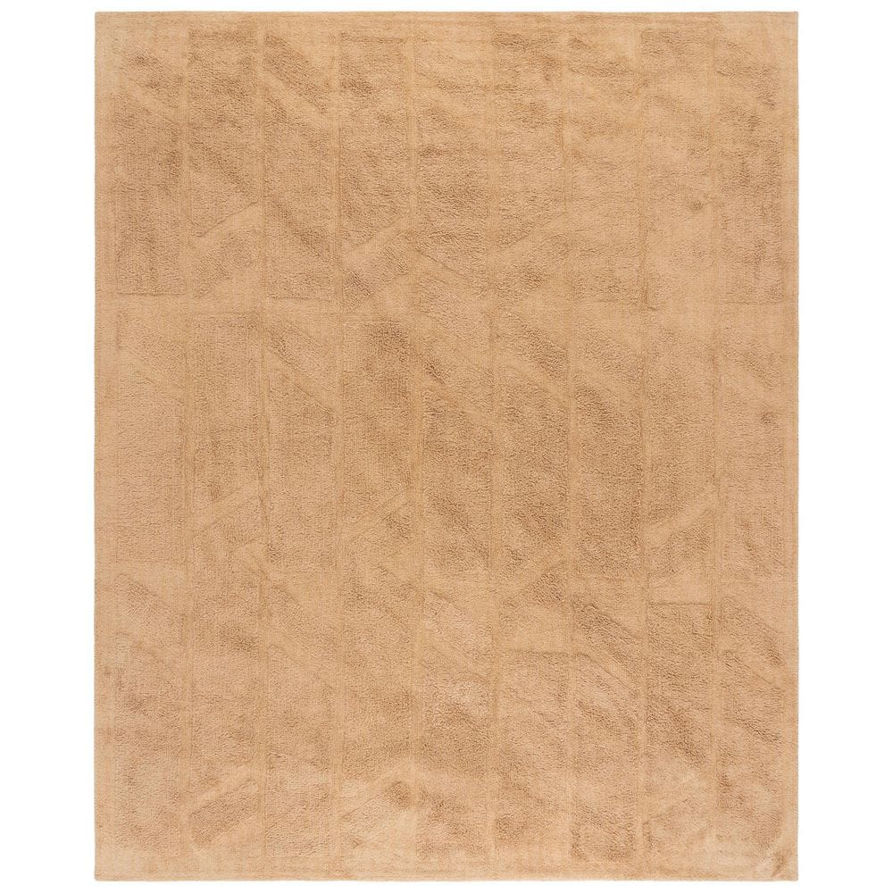 SAFAVIEH Easy Care Light Brown 8 ft. x 10 ft. Machine Washable High-Low ...