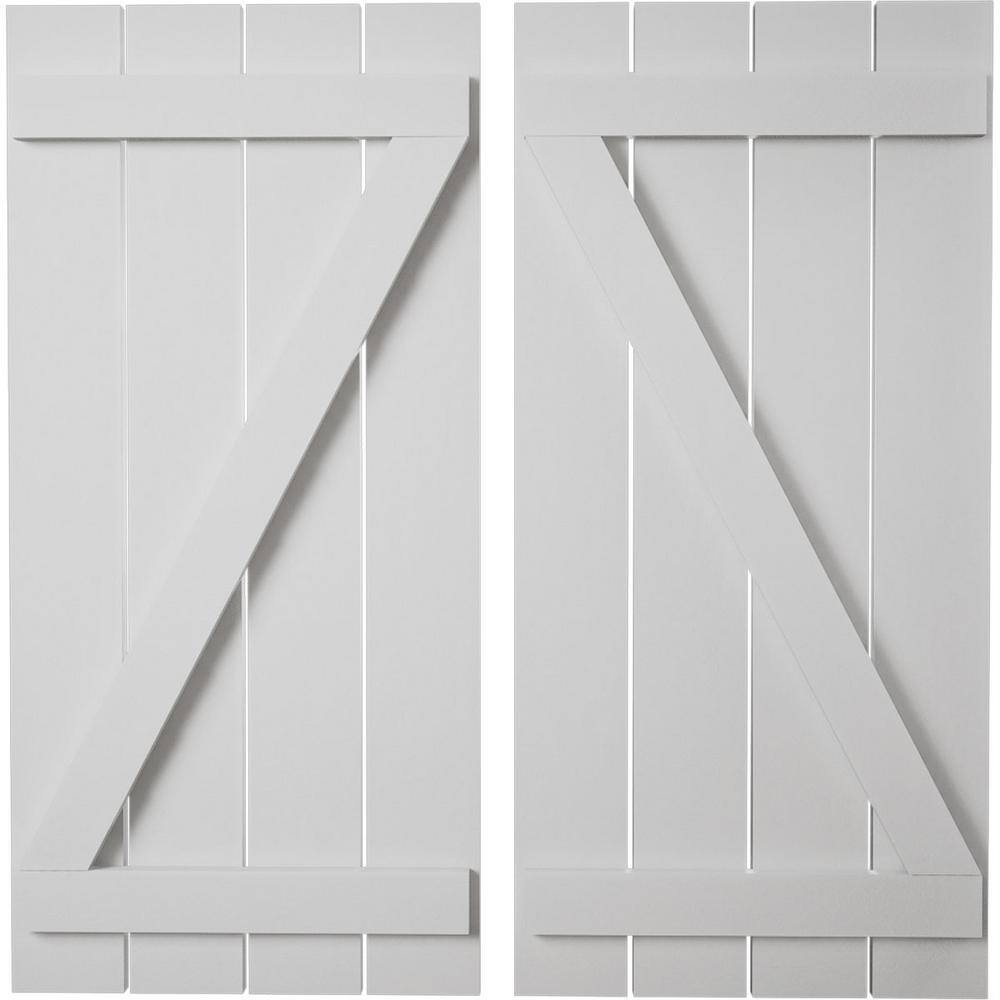 Ekena Millwork 23.5 in. x 28 in. Timberthane Polyurethane 4-Board ...