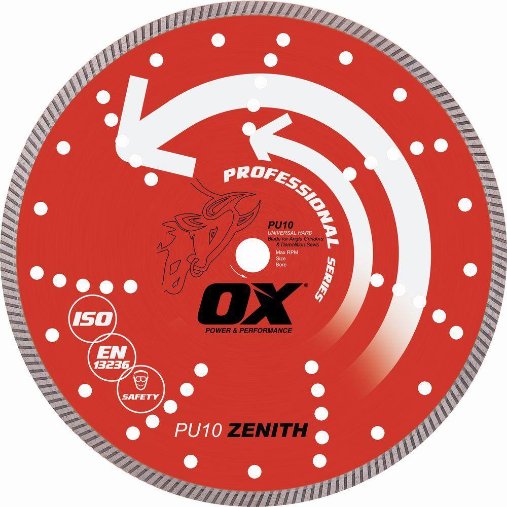 OX Professional Universal 12 in. 1 - 20 mm Bore Diamond Blade OX-PU10 ...